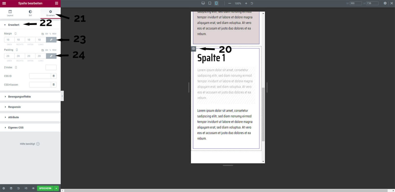 Elementor responsive Einstellungen - Tutorial auf Deutsch